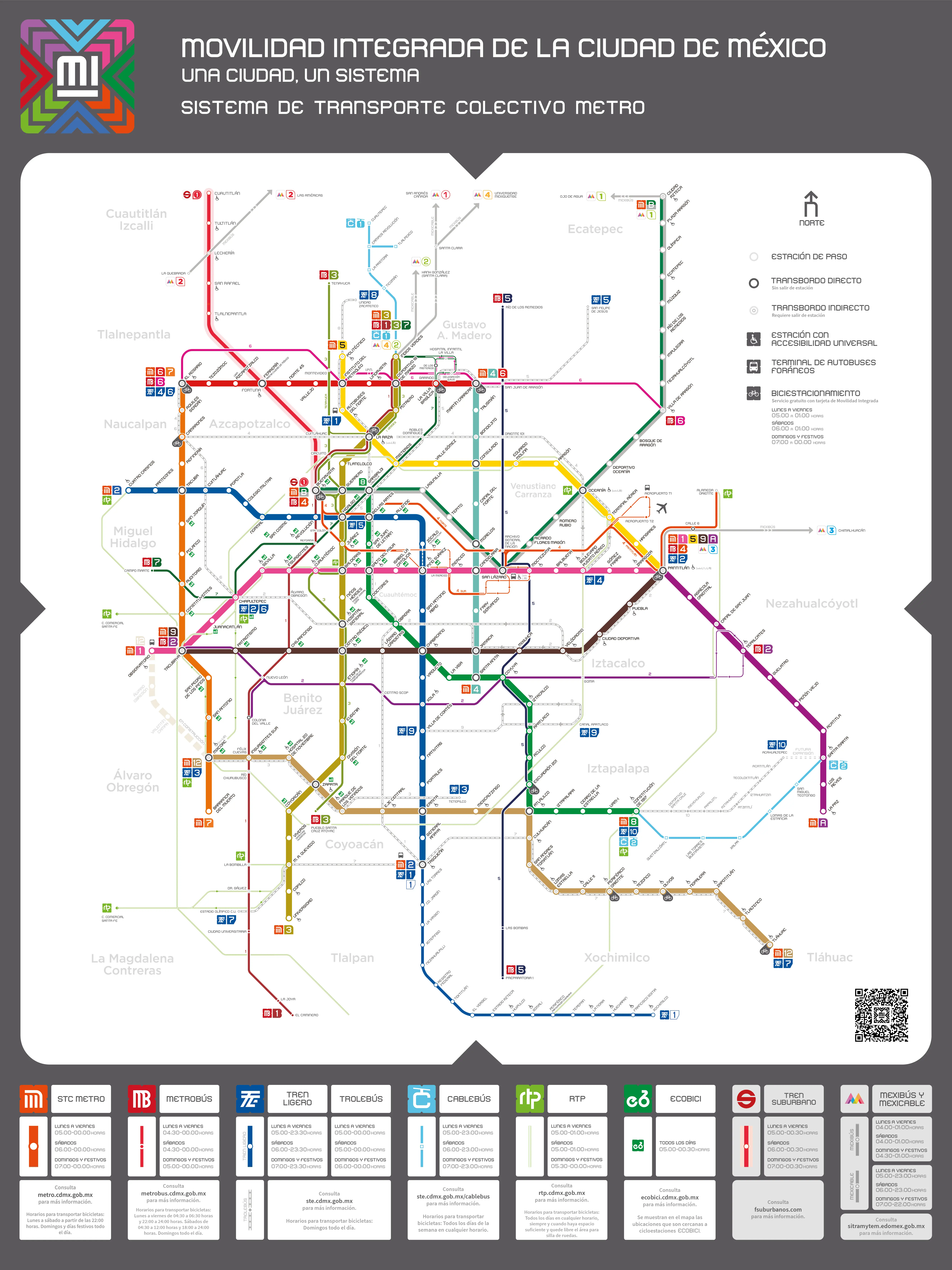 Mapa del Metro de la Ciudad de México: Líneas, Estaciones y Horarios